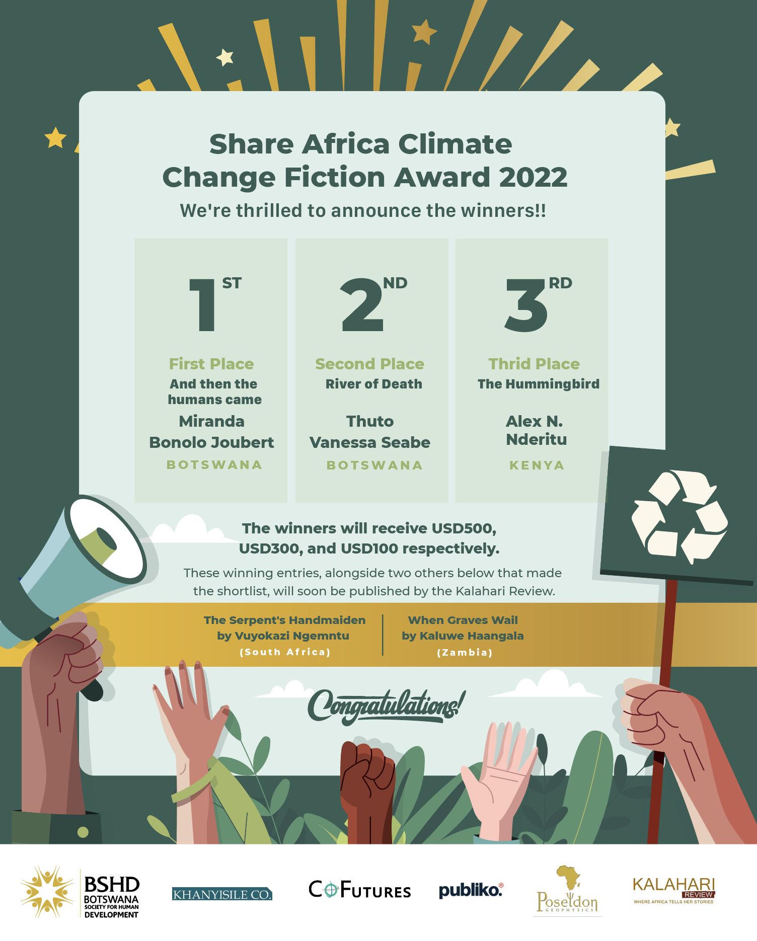 Share Africa Climate Change Fiction Award 2022 Winners - BSHD
